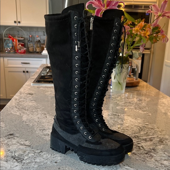 Cape Robbin | Shoes | Cape Robbin Black Suede Laceup Womens Boots Size ...